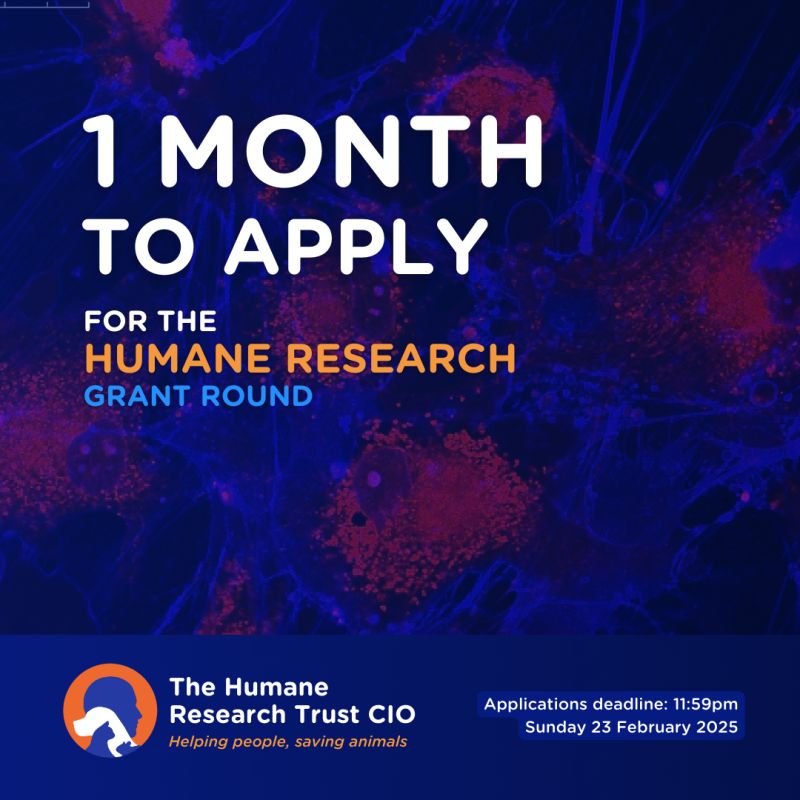 One Month remaining to apply for Humane Research Trust Funding Grants ...